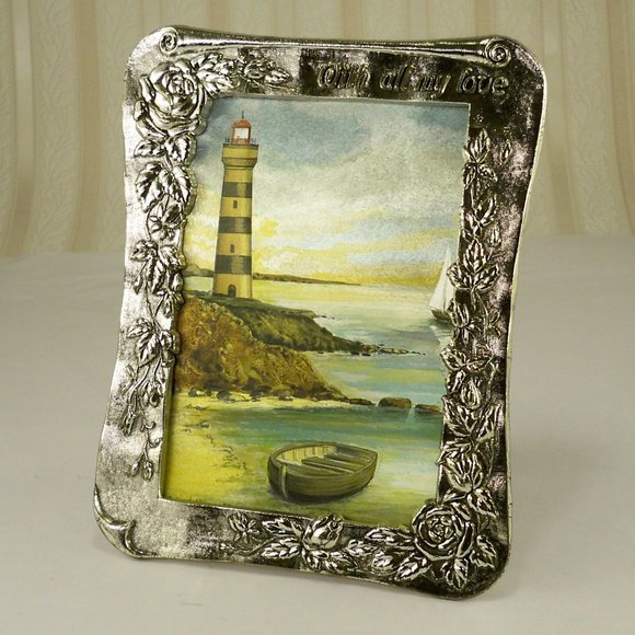 Accents | Silver Plate Roses Picture Frame 5 X 7 | Poshmark